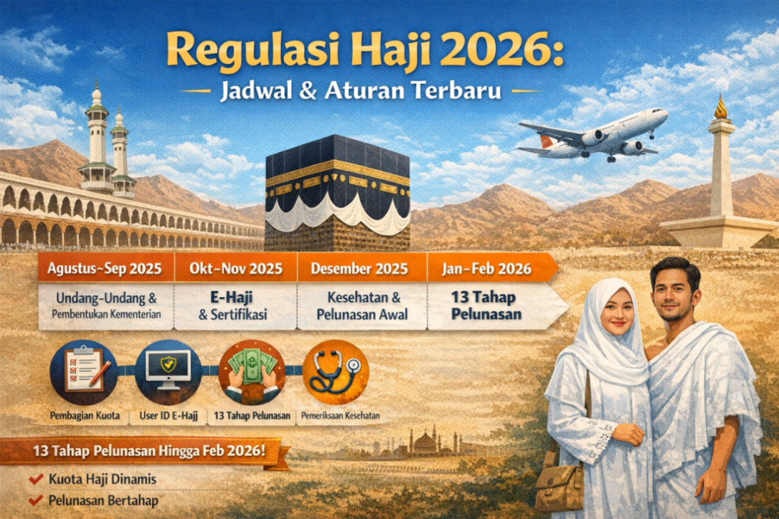 Regulasi Haji 2026 Lengkap: Jadwal, Pelunasan & Aturan Terbaru